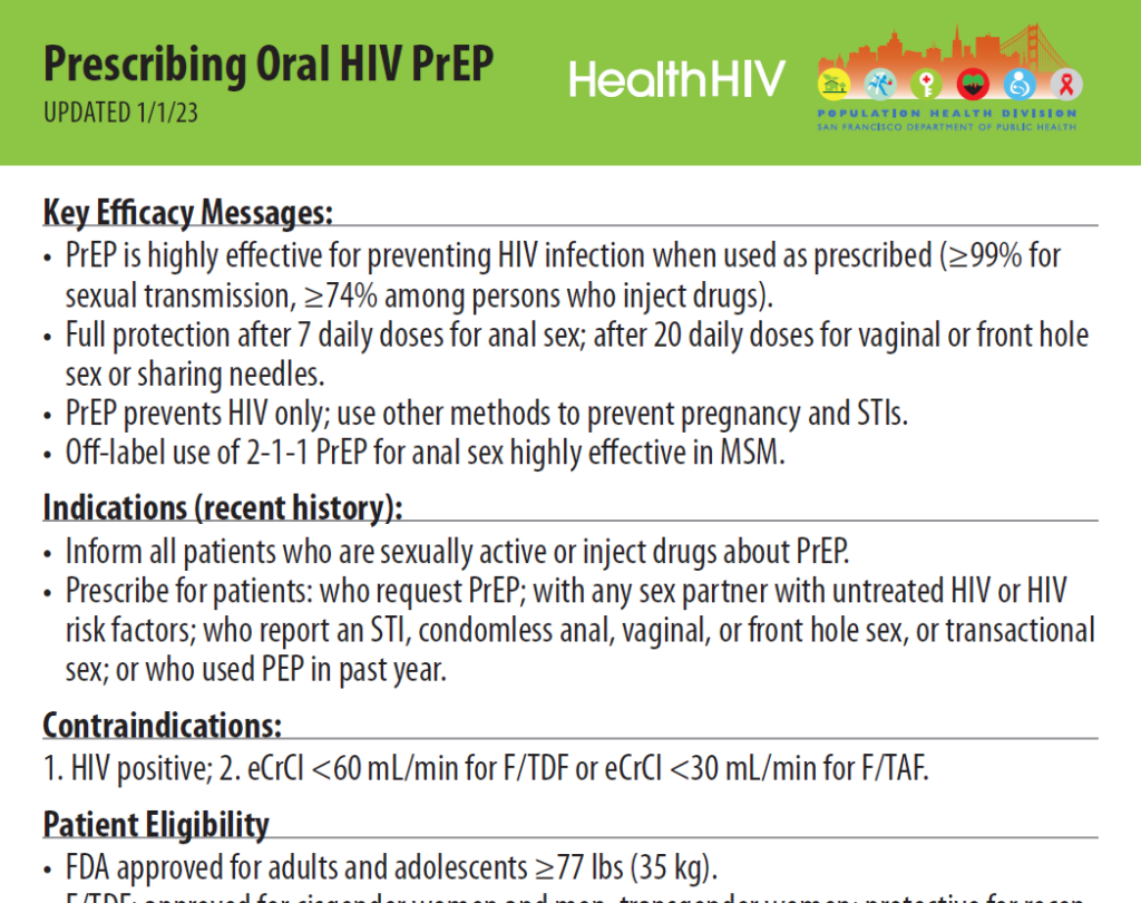 PrEP Program Toolkit - getSFcba