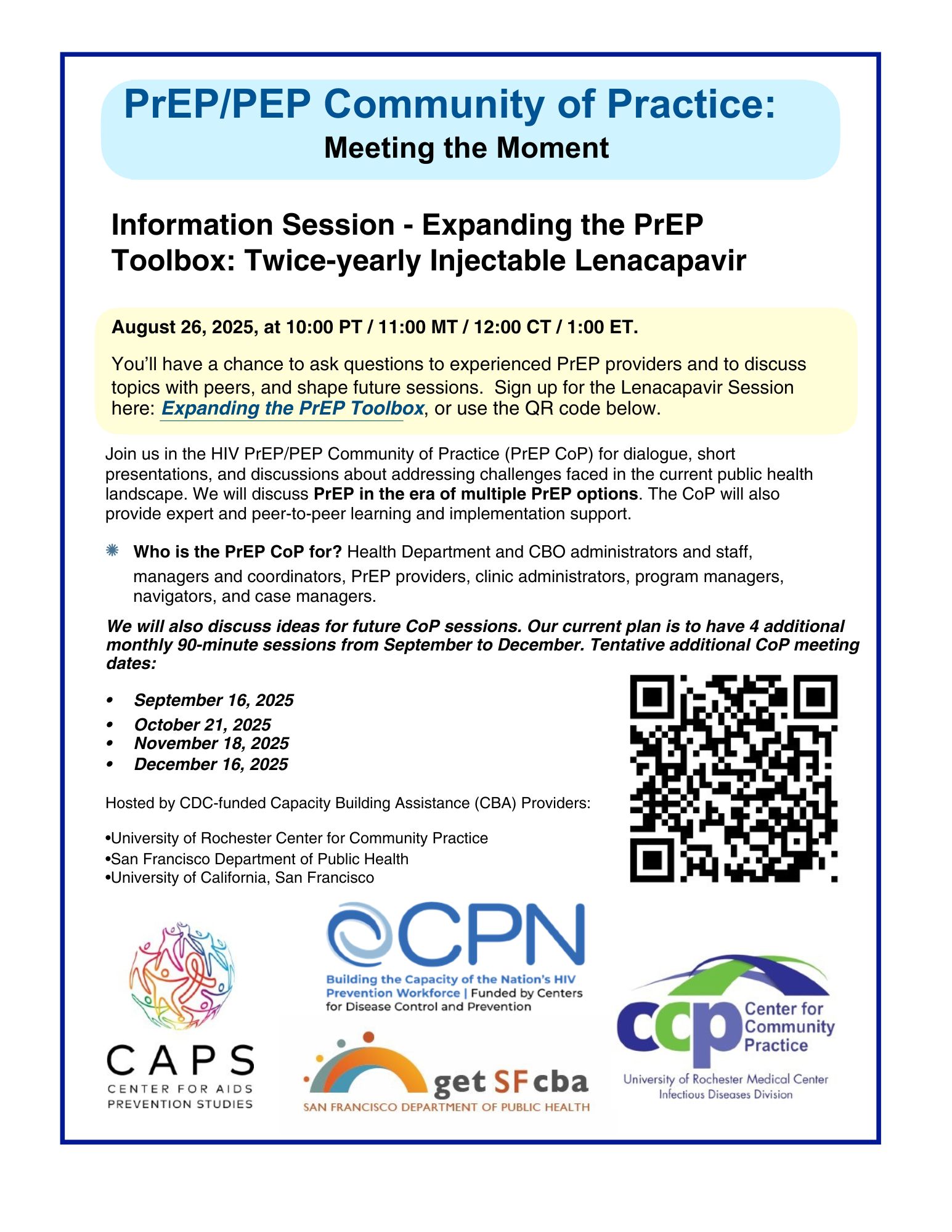 Lenacapavir: Twice-Yearly Injectable PrEP: Aug 26 - getSFcba